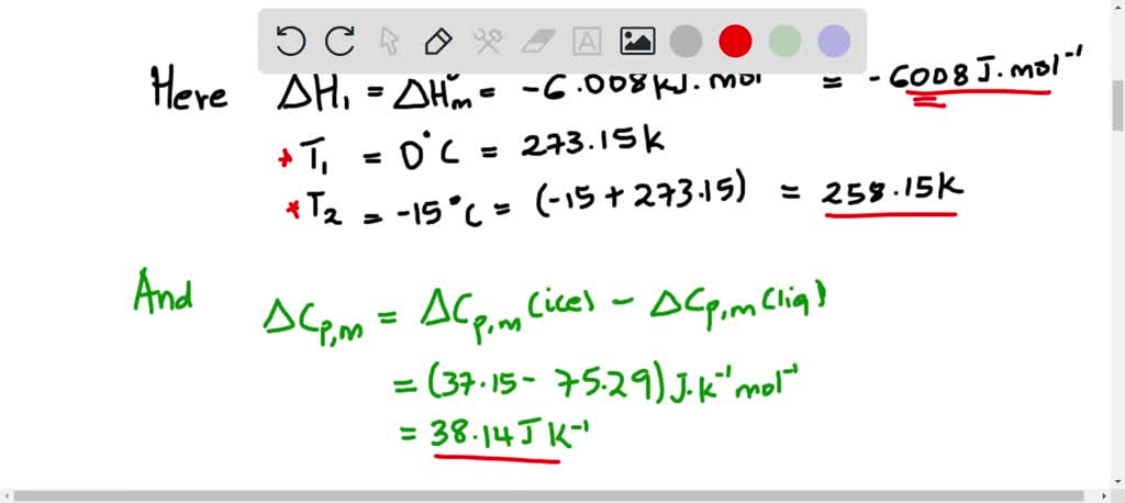SOLVED: Calculate the entropy change when two moles of supercooled ...
