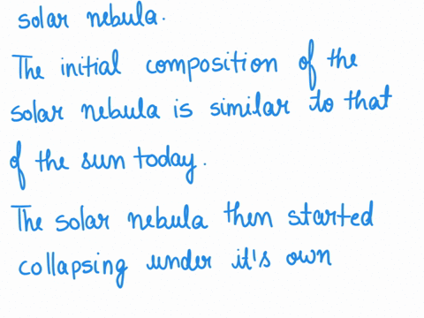SOLVED:A Cold Solar Nebula. Suppose the entire solar nebula had cooled ...