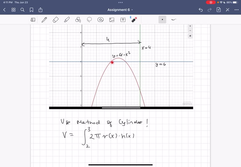 SOLVED: Text: Find the volume of the bounded region formed by the curve ...