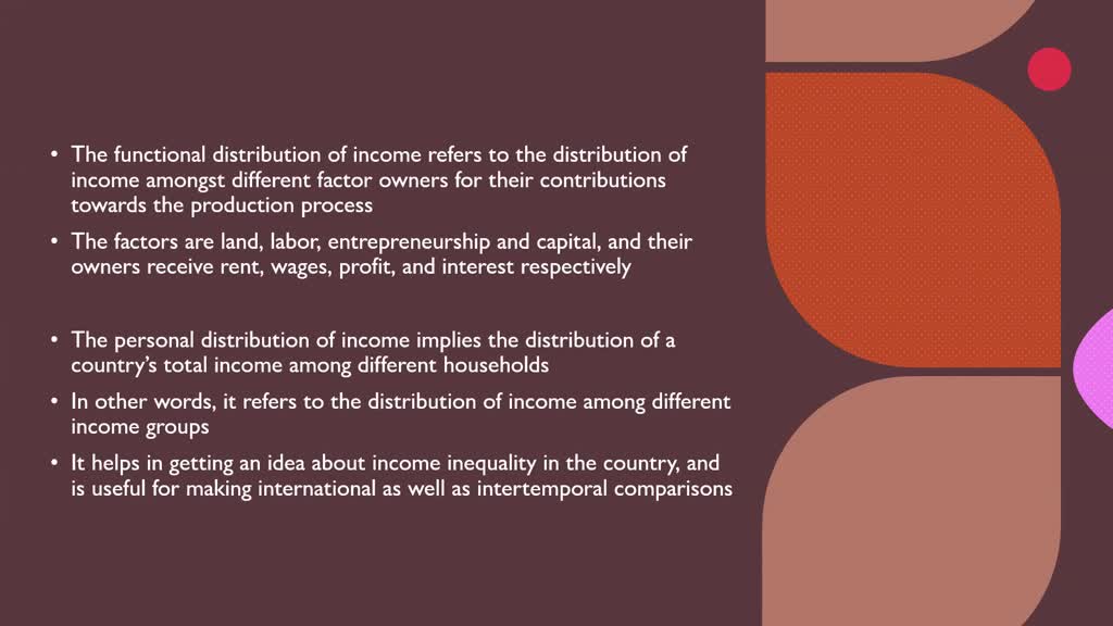 SOLVED: Distinguish between the functional distribution and personal ...