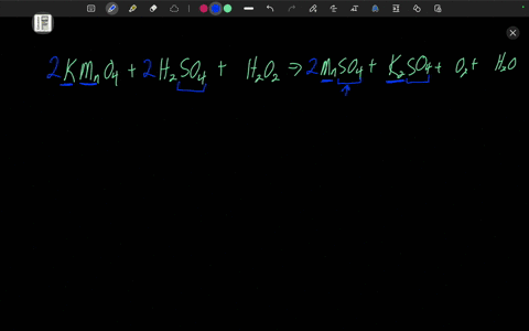 SOLVED: Balance the following reaction in KOH. What are the ...