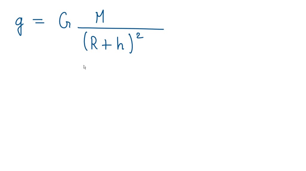 SOLVED: Calculate g on the International Space Station. Assume that the ...