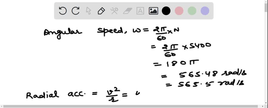 SOLVED: A centrifuge is spinning at 5400 rpm and the radius of the ...