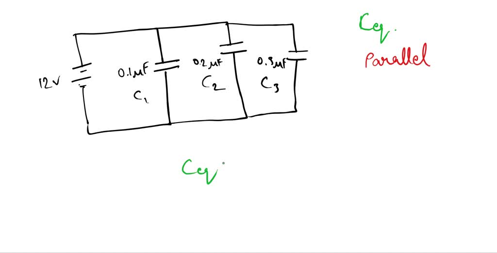 SOLVED: Calculate equivalent capacitance SOLVED: Calculate equivalent capacitance