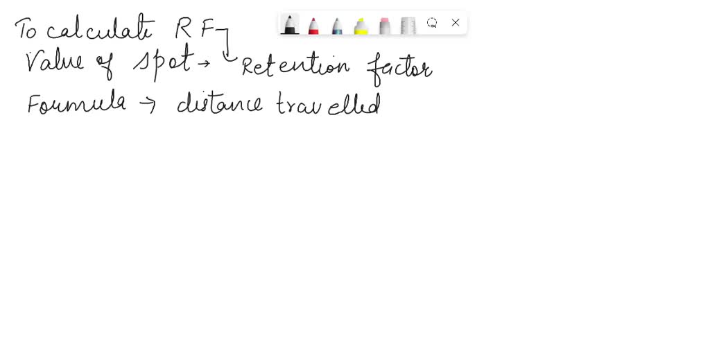 SOLVED: The spots on the TLC plate are marked after the experiment is ...