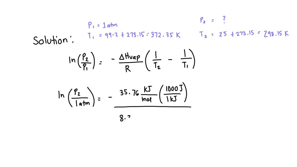 SOLVED: handbook list the normal boiling point of isooctane , a gasoline component, as 99.2 C ...