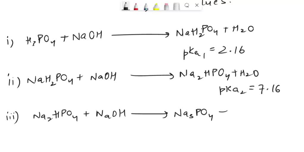 SOLVED: In a titration experiment of phosphoric acid (H3PO4) solution with NaOH, answer the ...