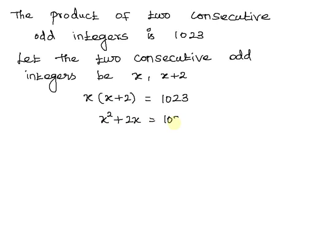 SOLVED: The product of two consecutive even integers is 528. Find the integers. List each ...
