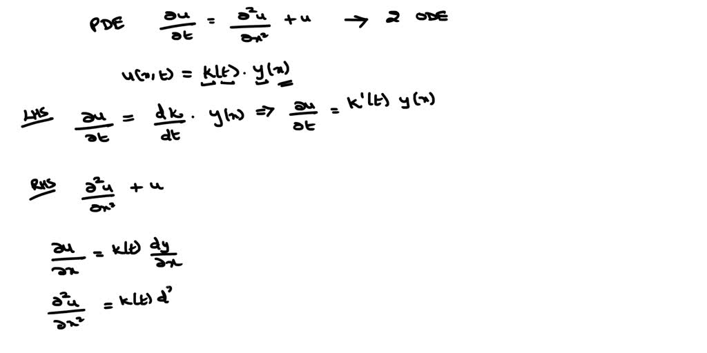 Solved 8 Use The Product Solution And Separation Of Variables To