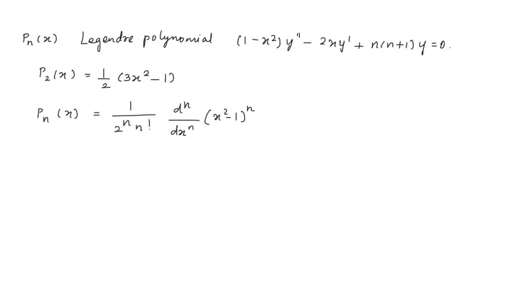 Solved Text On Bessel Hankel Functions And Legendre Polynomials 5156
