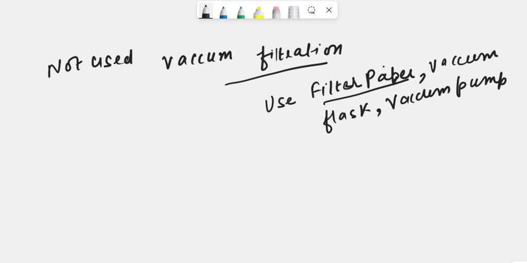 SOLVED: Texts: 5. Draw the setup for suction filtration (Büchner funnel ...
