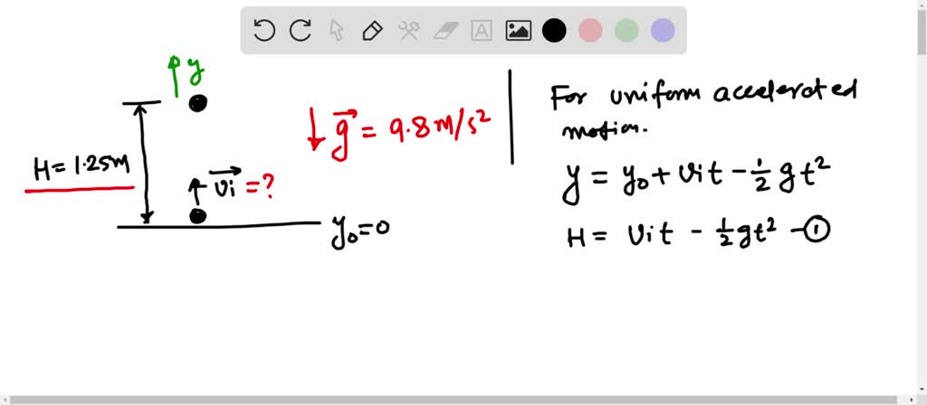SOLVED: A frog jumps from the ground and is in the air for 0:56 seconds before touching the ...