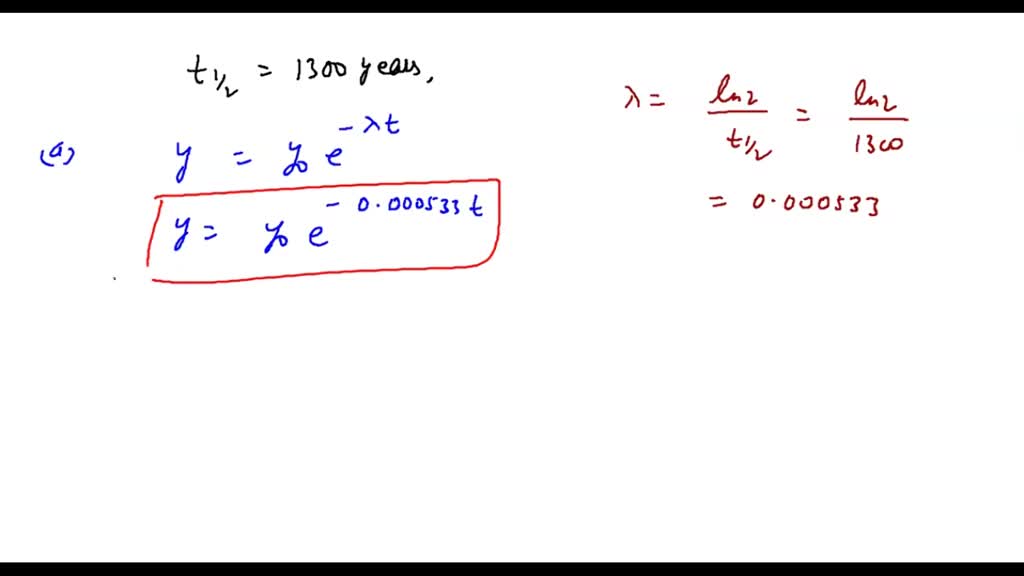 SOLVED: Using the given formula, calculate the activity remaining of a ...