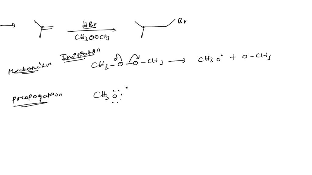 SOLVED: The following radical-initiated reaction with HBr produces a ...