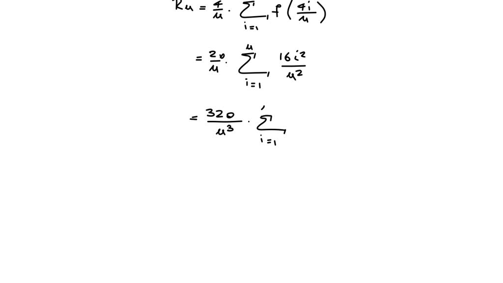 Solved For The Function Given Below Find A Formula For The Riemann Sum Obtained By Dividing 
