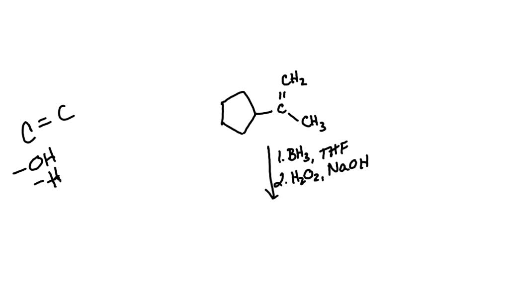 SOLVED: Draw the structural formula for the product formed upon hydroboration-oxidation of the ...