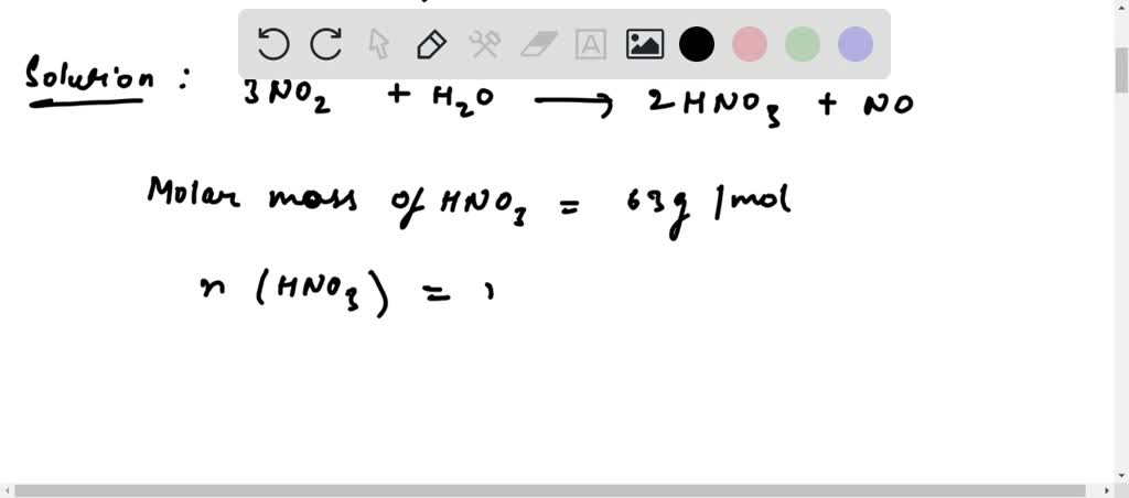 SOLVED: Nitric acid HNO3, is produced by a process that allows nitrogen ...