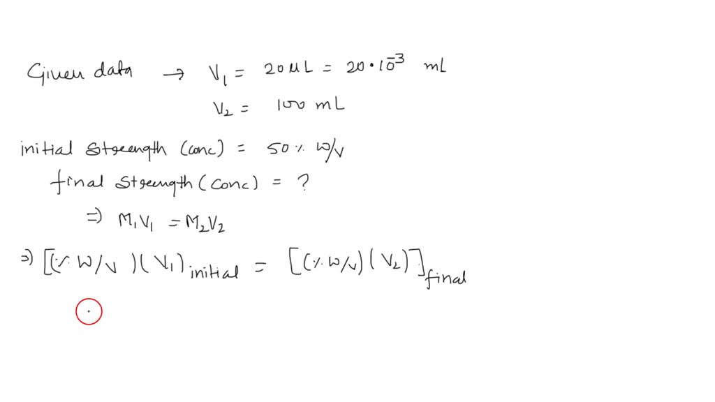 If 100 ml of a pharmaceutical preparation contain 20 microliters of a ...