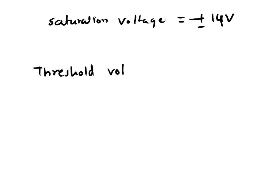 SOLVED: In the circuit of Schmitt trigger, R1 = 50KÎ© and R2 = 100Î©, and Vi = 1Vpp (peak to ...
