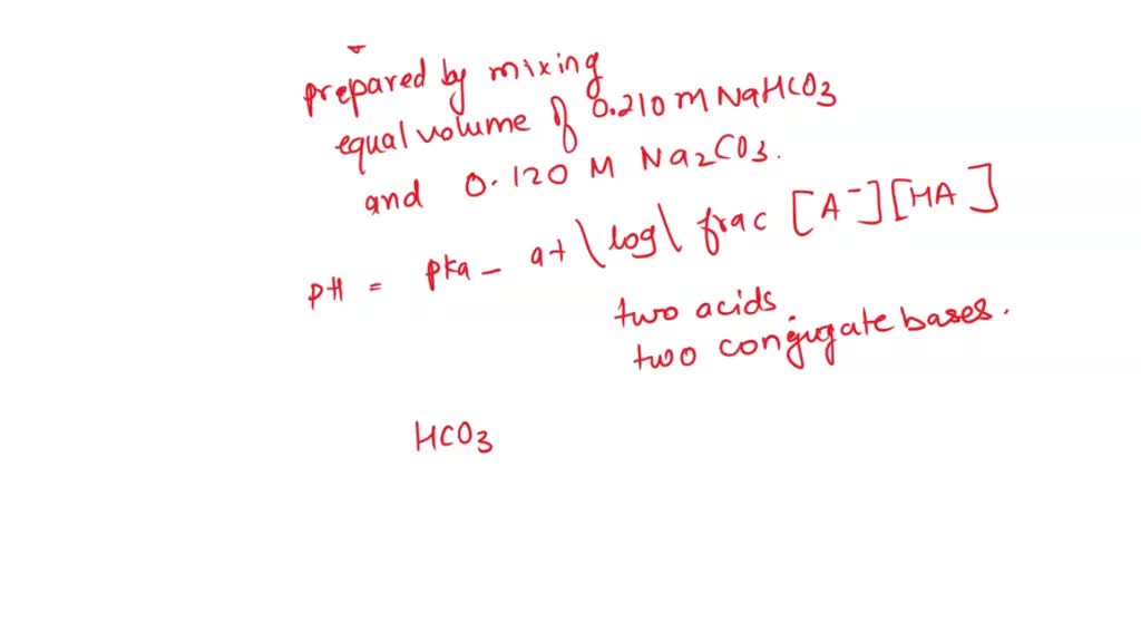 SOLVED: Use the Henderson-Hasselbalch equation to calculate the pH of a buffer solution prepared ...
