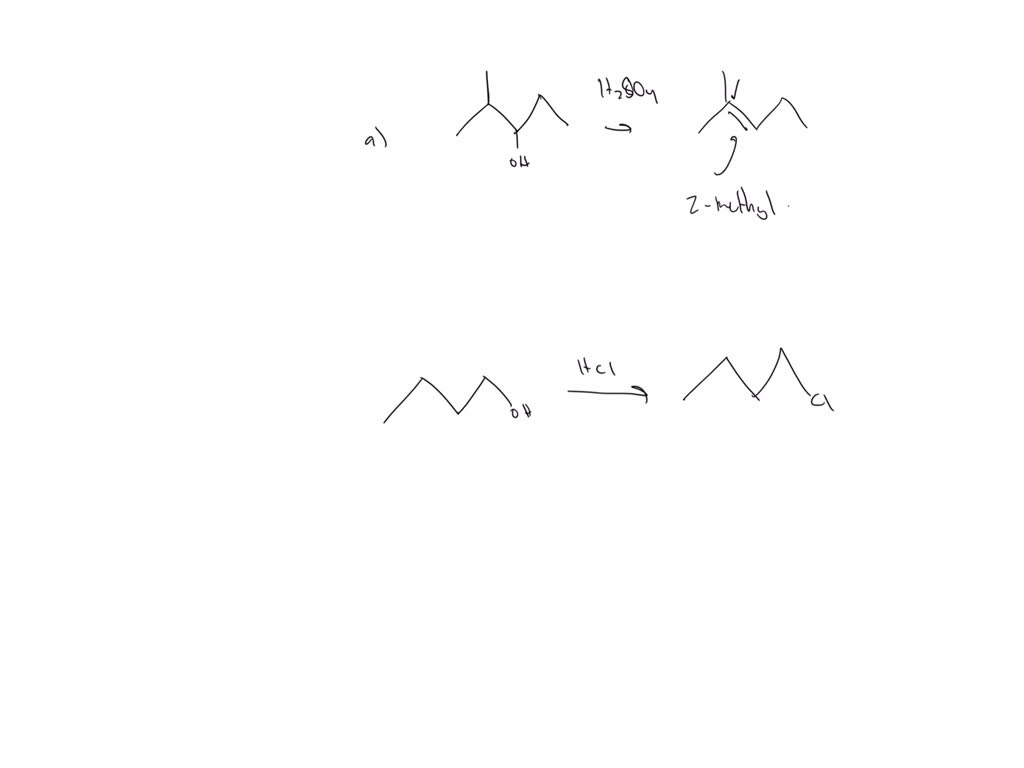 SOLVED: Consider the reaction of 4-methyl-2-pentanol with concentrated # H2SO4 at 130 degree ...