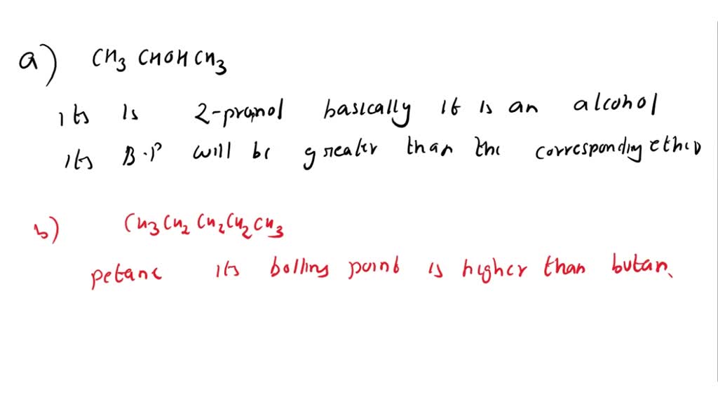 SOLVED: Predict which compound in each of the following pairs should have the higher melting and ...