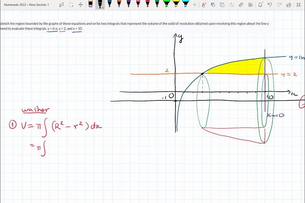SOLVED: Clearly sketch the region bounded by the graphs of these ...