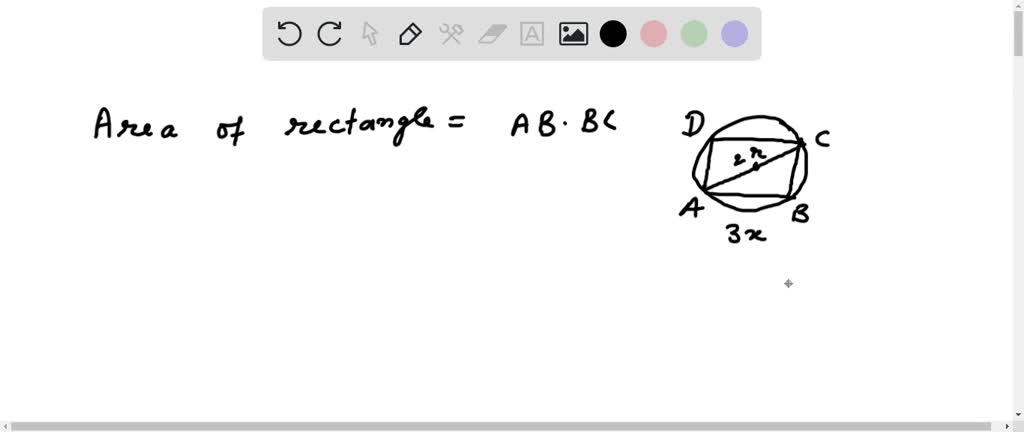 SOLVED: A rectangle is inscribed in a circle of radius r. If the rectangle has length 3x, write ...