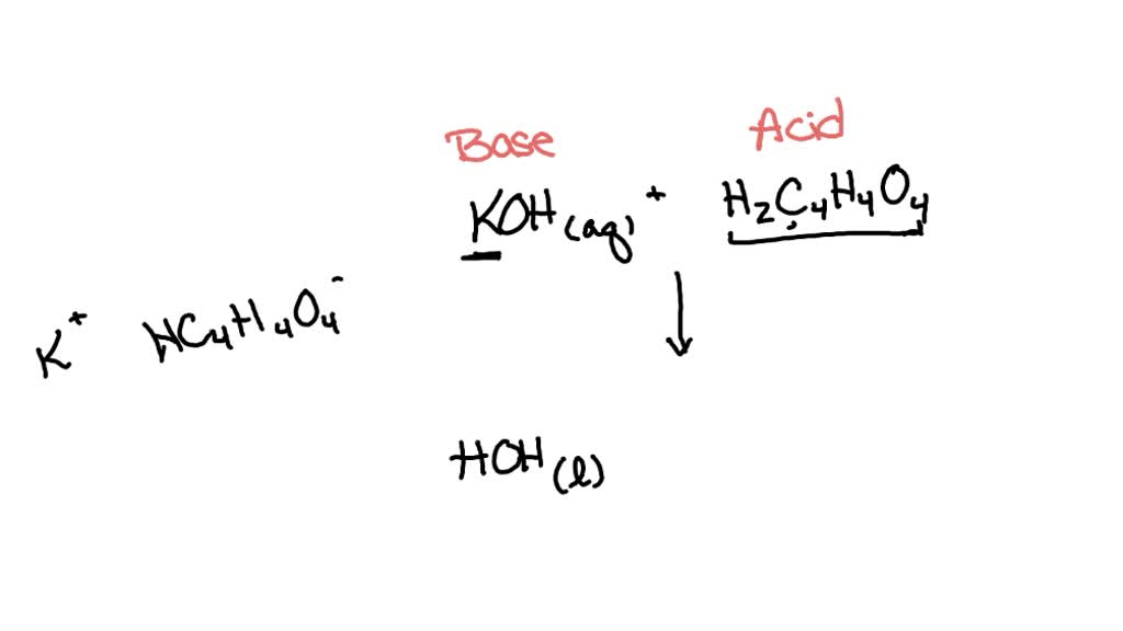 SOLVED: Write the complete equations for the following acid-base reactions and identify ...