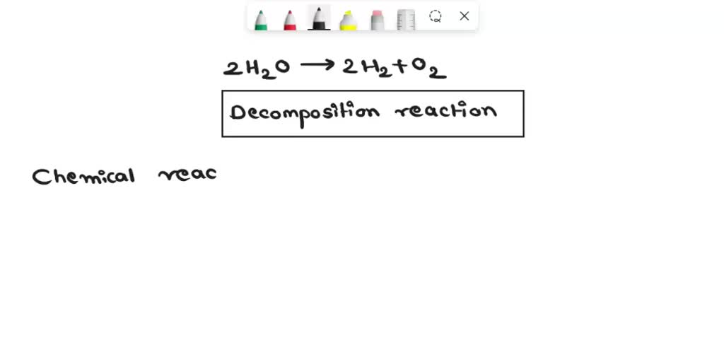 SOLVED: What type of reaction is shown in the following chemical ...