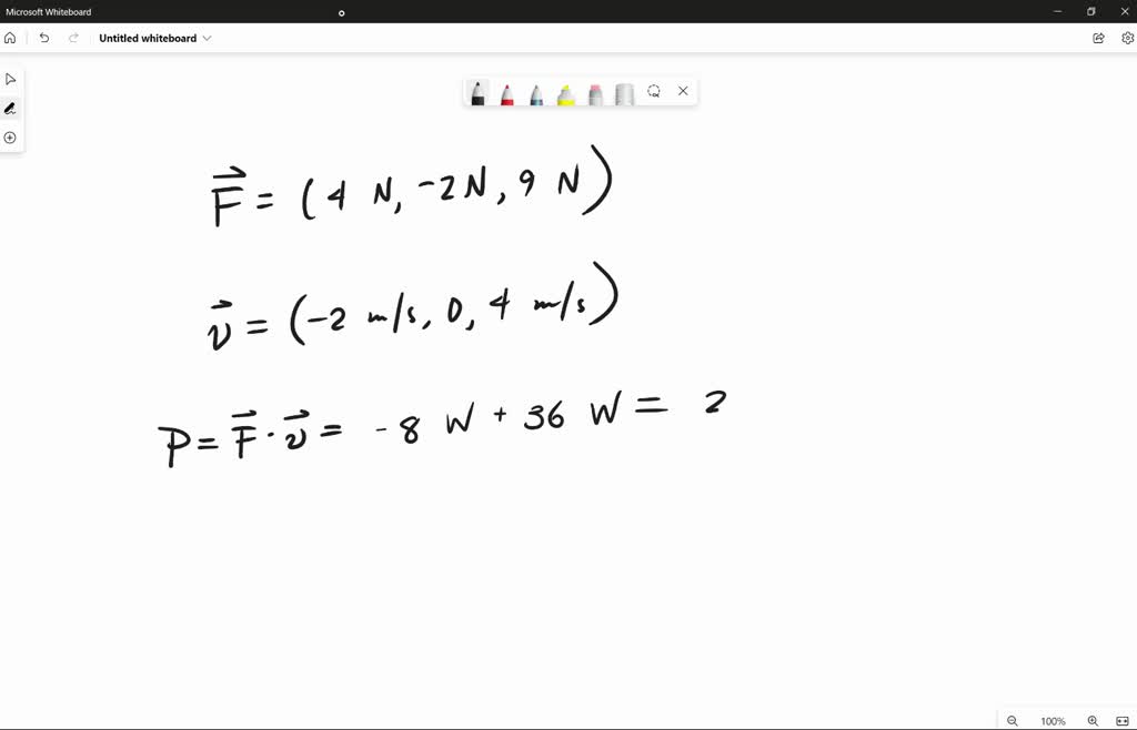 Solved A At A Certain Instant A Particle Like Object Is Acted On By A Force F⃗40 N î 2