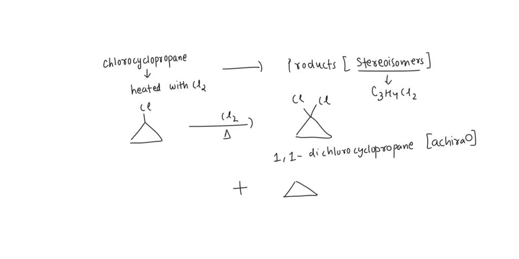 SOLVED: (a) Draw the products of the molecular formula C3H4Cl2 ...