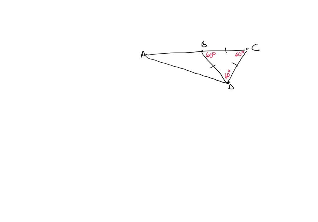 SOLVED: The diagram shows triangle ABD and triangle BCD ABC is a straight line. BCD is an ...