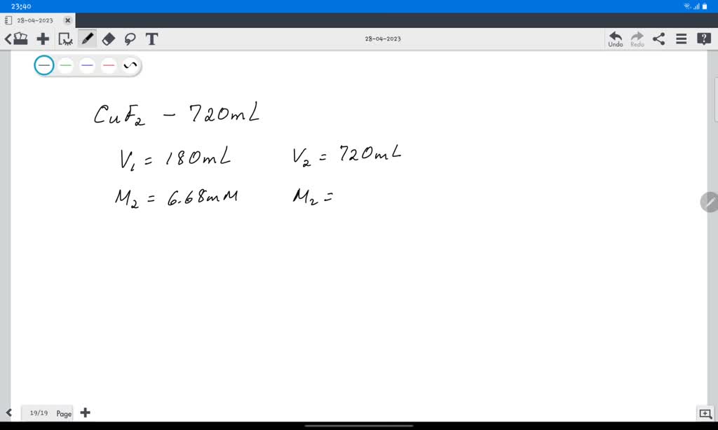 SOLVED: A chemist makes 720. mL of copper(II) fluoride (CuF2) working ...