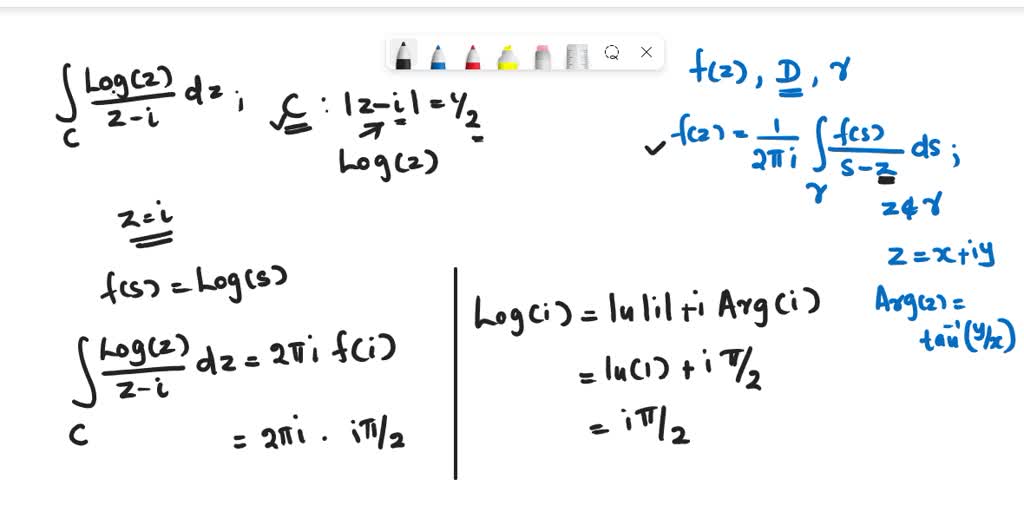 SOLVED: 5.- [10] If Log denotes the principal branch of logarithm, find ...