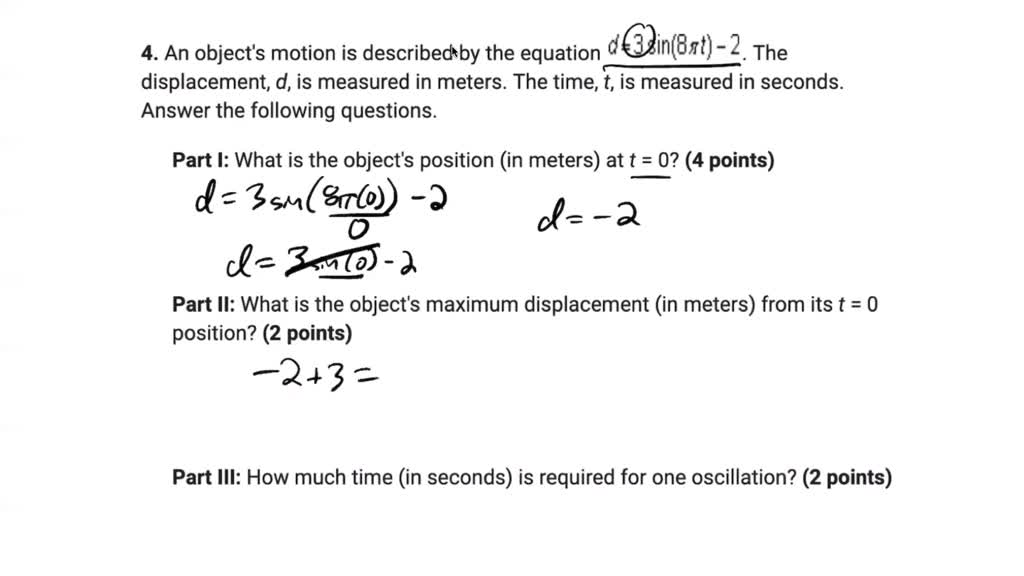 SOLVED: A geophone measures an object's velocity as a function of time. The velocity of the deck ...