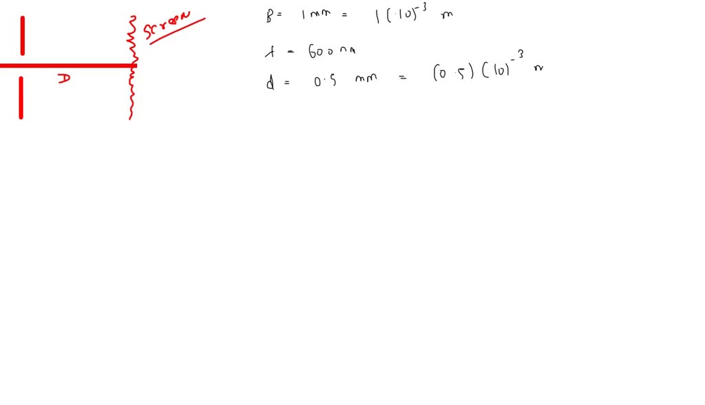 SOLVED: In an interference experiment of the Young type, the distance ...
