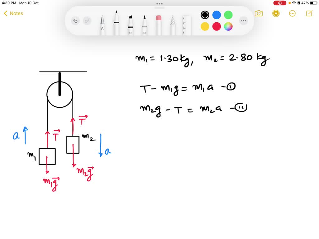 SOLVED: The figure shows two blocks connected by a massless rope that passes over a frictionless ...