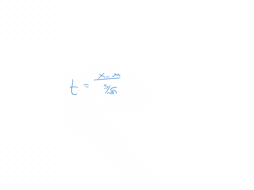 SOLVED: A sample mean, sample size, and sample standard deviation are ...