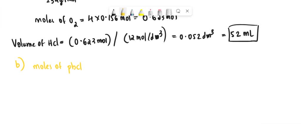 SOLVED: Lead (IV) oxide dissolves in concentrated hydrochloric acid ...