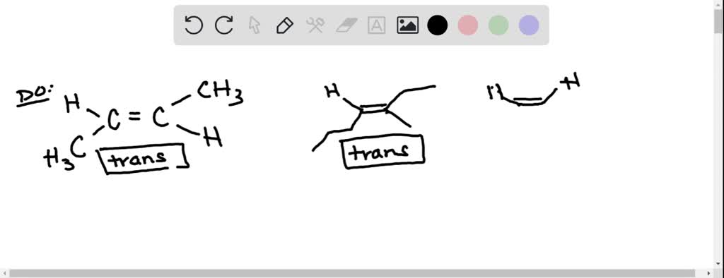 SOLVED: 2. a) Explain what structural feature of the double bond is ...