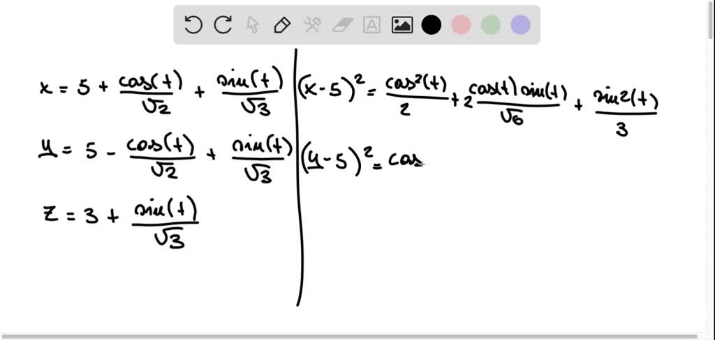 Solved Text Will Give Thumbs Up Show That The Vector Valued Function Shown Below Describes The