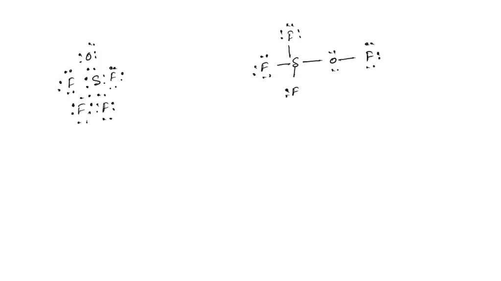 SOLVED: SF4O has two possible Lewis structures but one of them is the ...