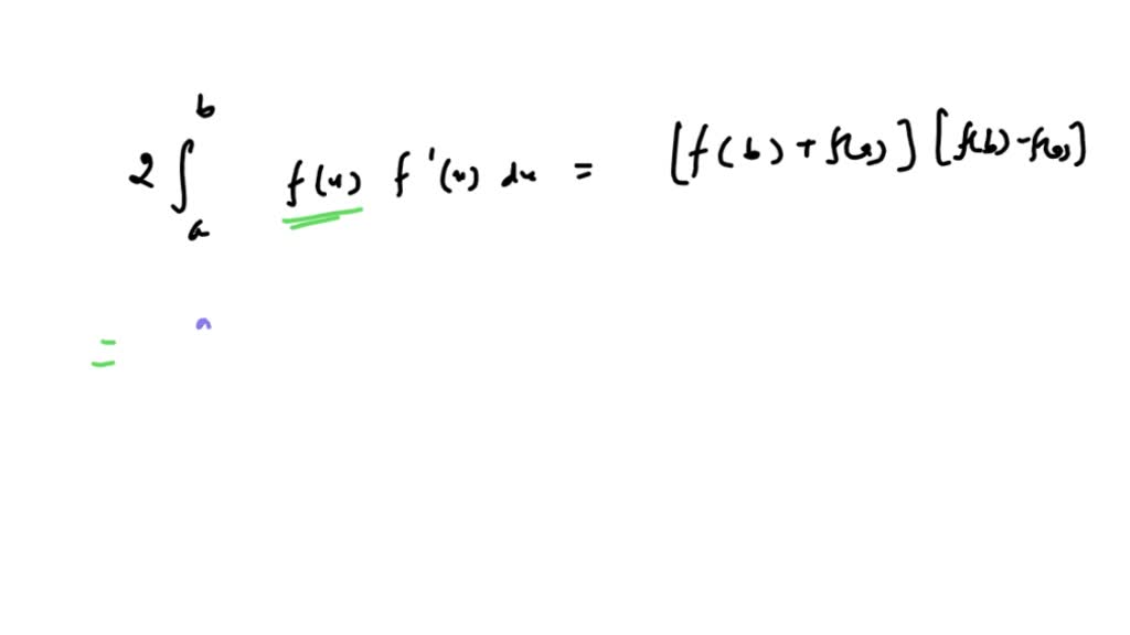 SOLVED: Texts: One property of definite integrals says ∫(ax+dx) = ∫ ...