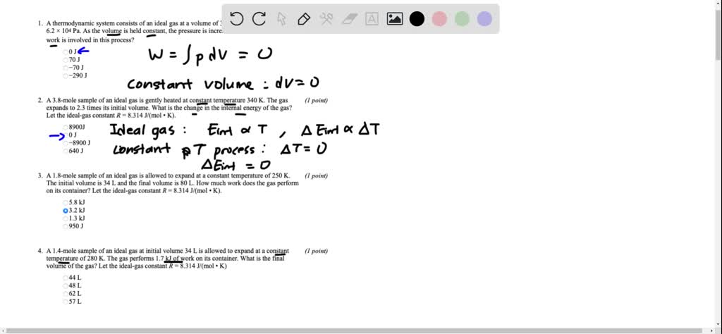 SOLVED:Question 1 (3 marks) A sample of perfect gas ofmass 7.56 g ... SOLVED:Question 1 (3 marks) A sample of perfect gas ofmass 7.56 g ...