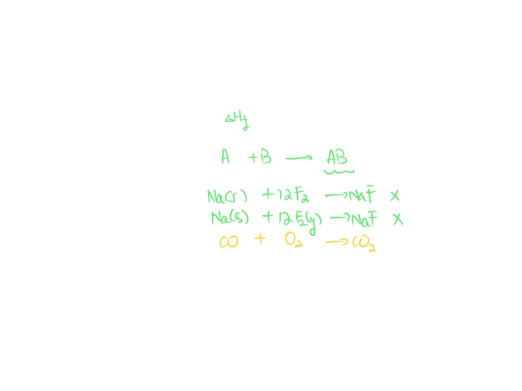 SOLVED: For which of the following reactions is ΔH∘rxn equal to ΔH∘f of ...