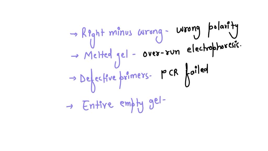 SOLVED: Identify and match the possible cause(s) of the following ...