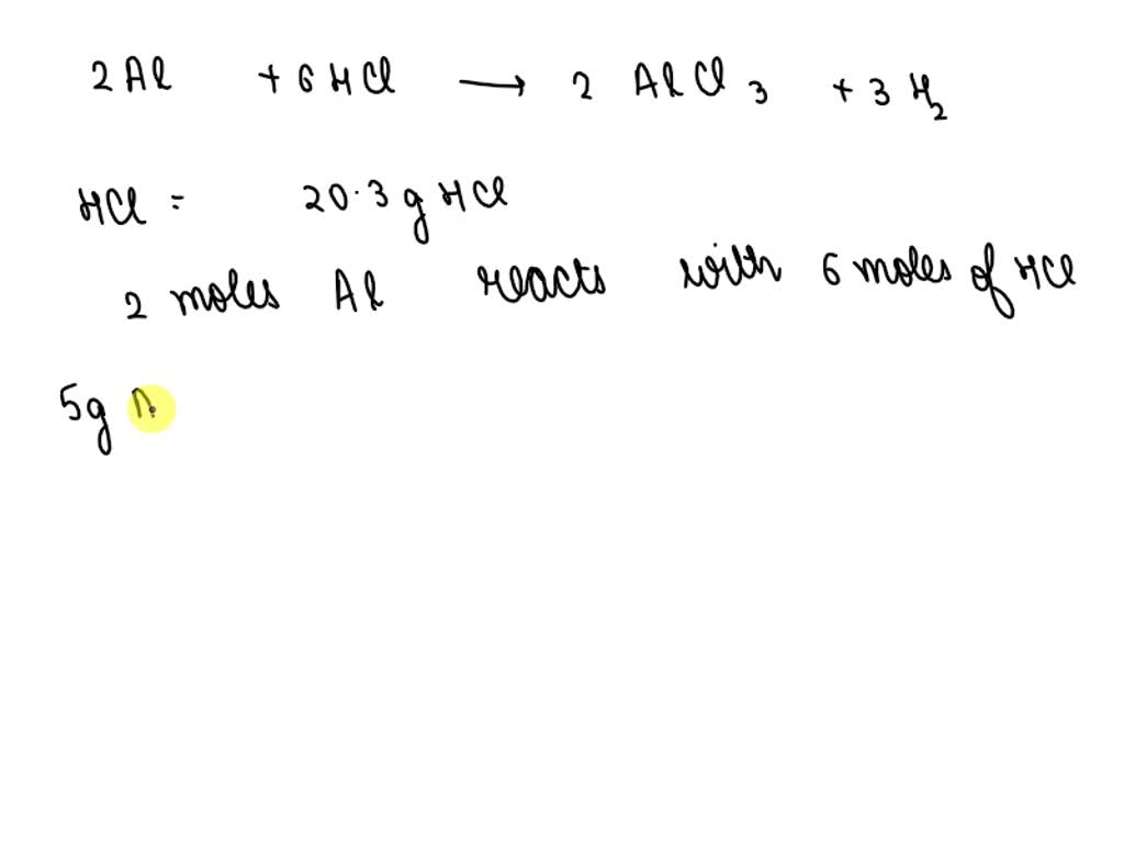 SOLVED: Consider the balanced equation for the reaction of aluminum ...