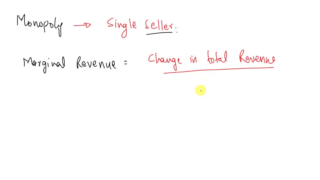 Solved Why Is A Monopolists Marginal Revenue Less Than The Price Of