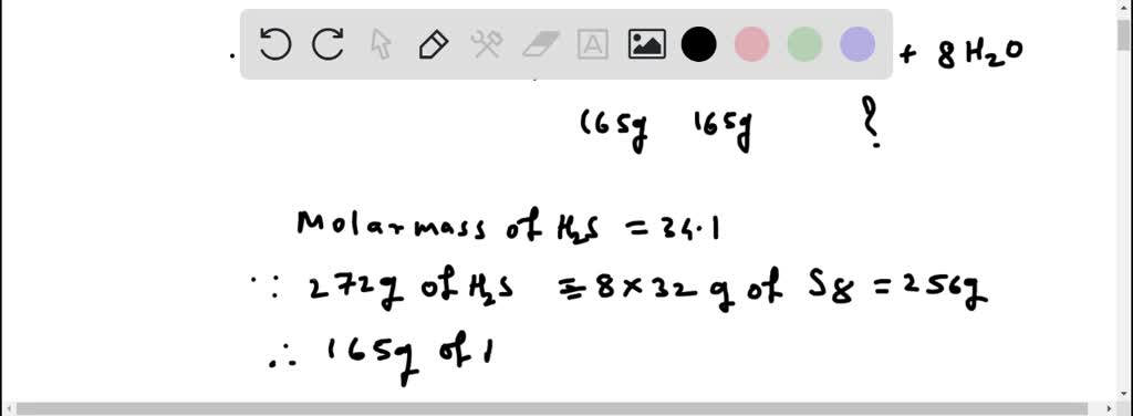 SOLVED: Hydrogen sulfide is an impurity in natural gas that must be ...